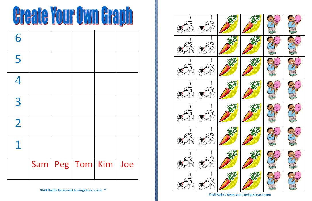 Super Subjects Mighty Math Graphing And Statistics Create Your Own Picture Graph